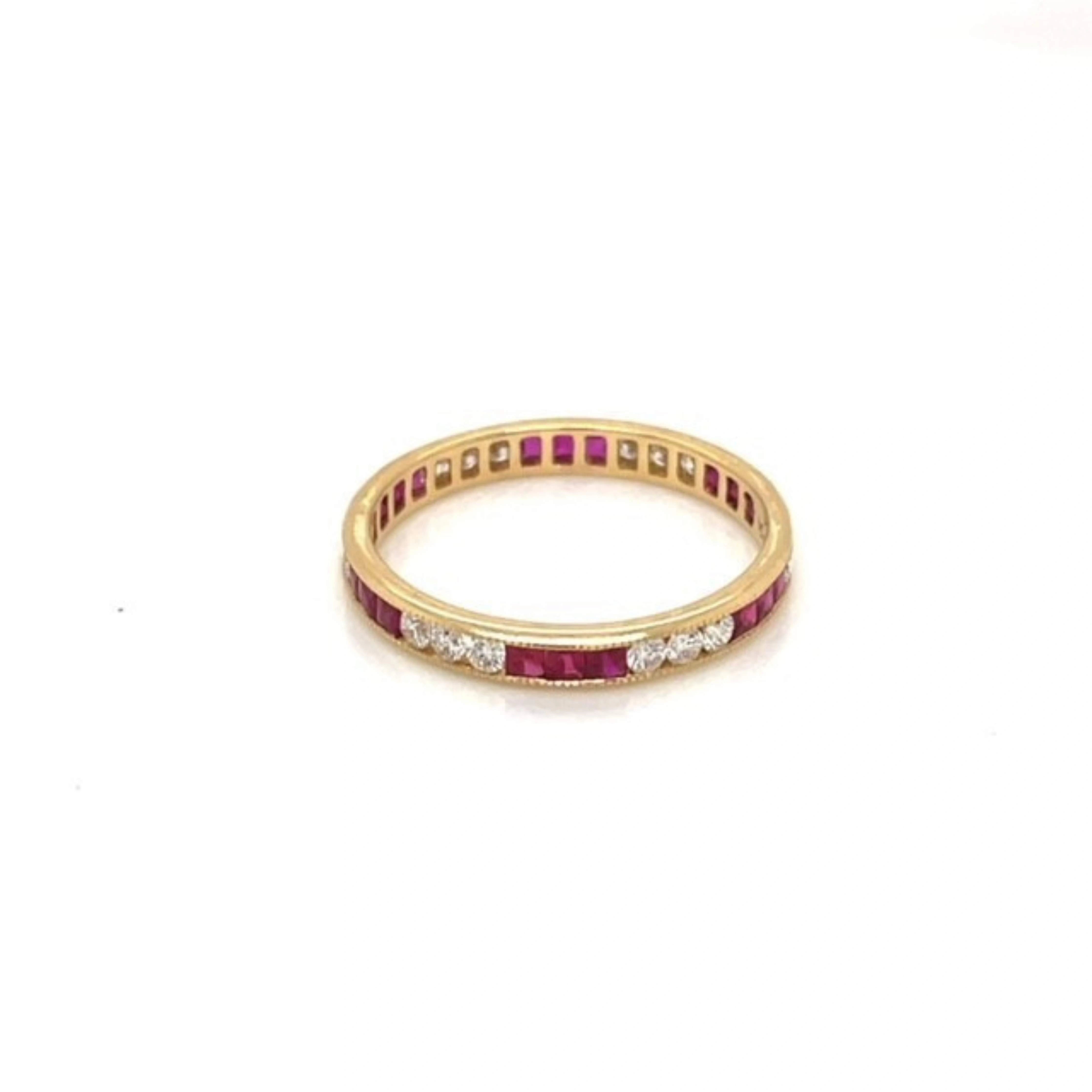 Midas Touch Ruby & Diamond Band – Walters & Hogsett